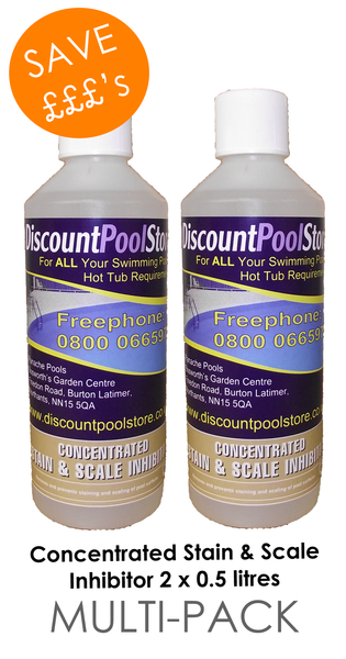 Concentrated Stain & Scale Inhibitor 2 x 0.5 litres Multi-Pack ...