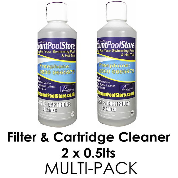 Filter Cartridge Cleaner 2 x 0.5 litres Multi-Pack – Panache Pools ...