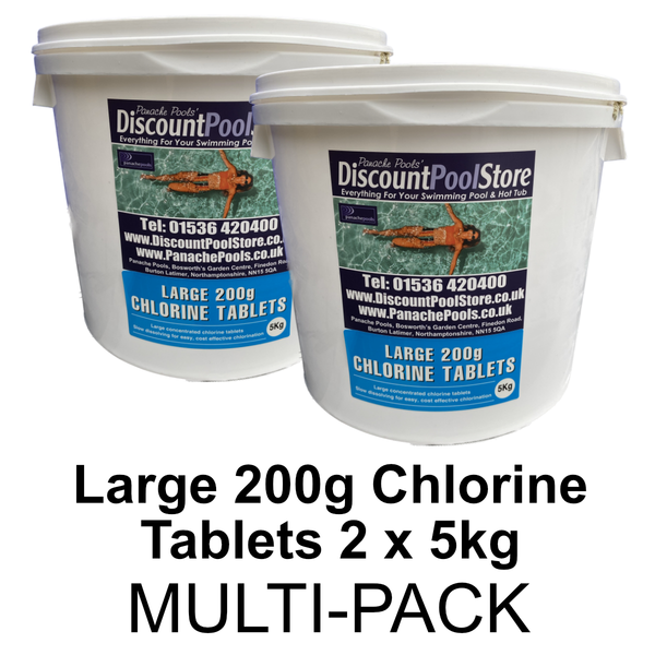 Large 200g Chlorine Tablets for swimming pools – Panache Pools ...