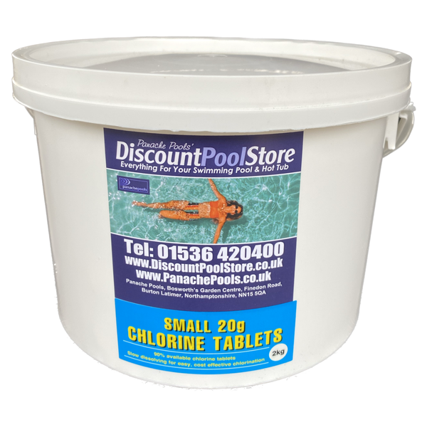 Small 20g Chlorine Tablets for spas, hot tubs and small pools – Panache ...