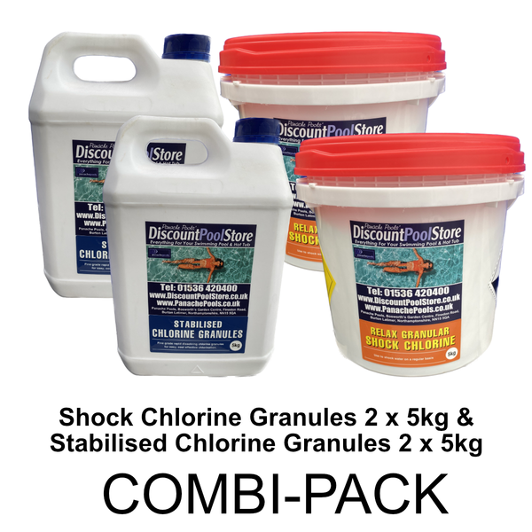 Shock Chlorine Granules 5kg Stabilised Chlorine Granules 5kg Combi Pac ...
